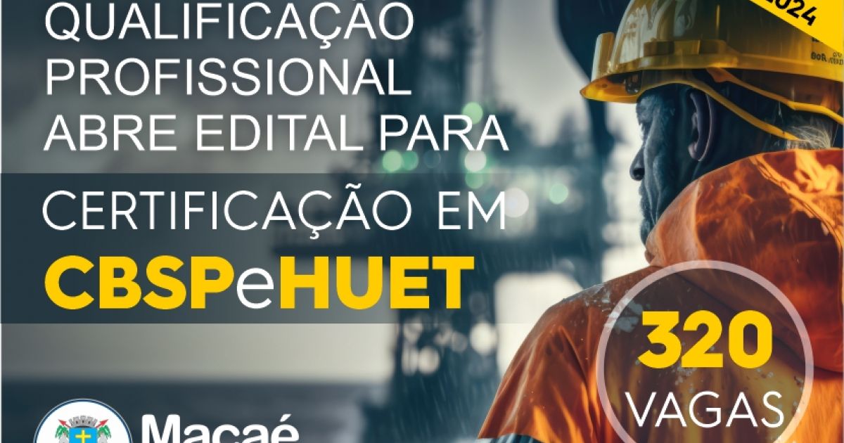 Prefeitura abre 320 vagas dos cursos gratuitos de CBSP e HUET - NF Notícias