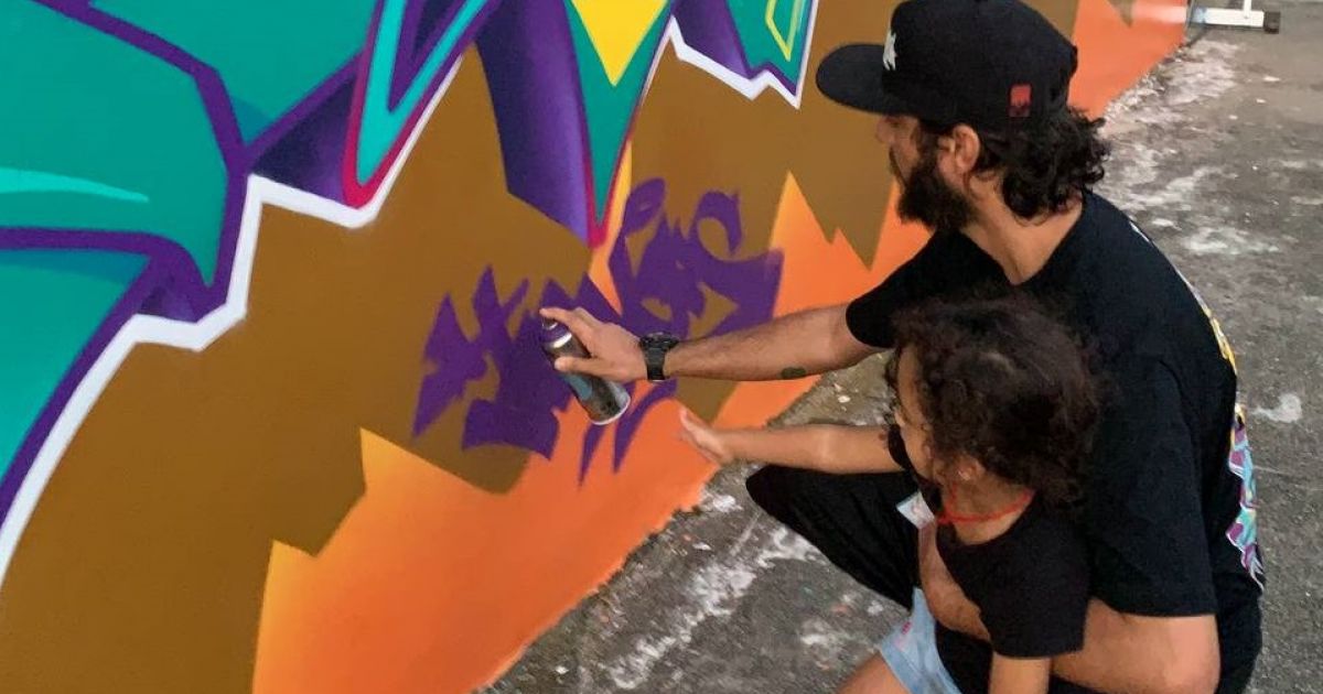 Primeira empena alfabética de graffiti Wild Style é inaugurada no ...